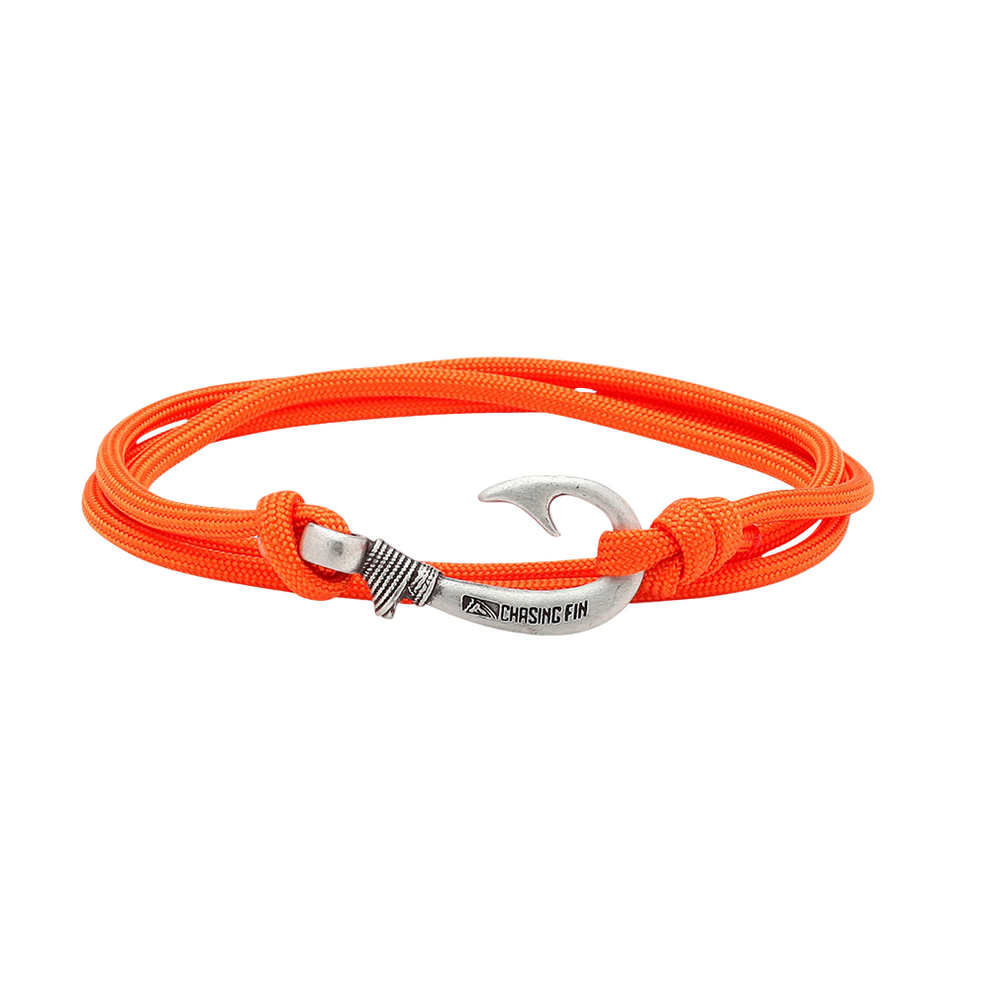 Burnt Orange Fish Hook Bracelet – Fish Hook Bracelets | Chasing Fin Apparel