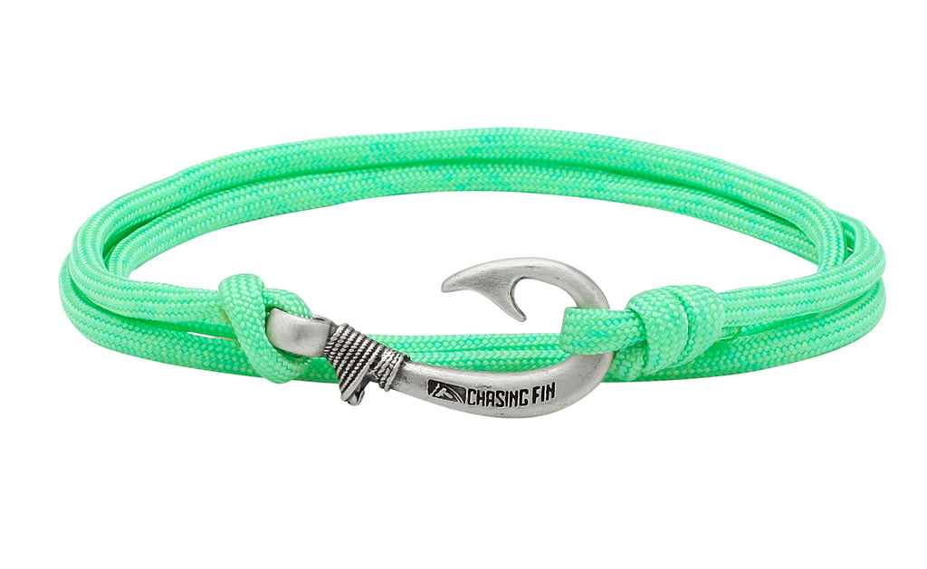 Mint Green Fish Hook Bracelet – Fish Hook Bracelets | Chasing Fin Apparel